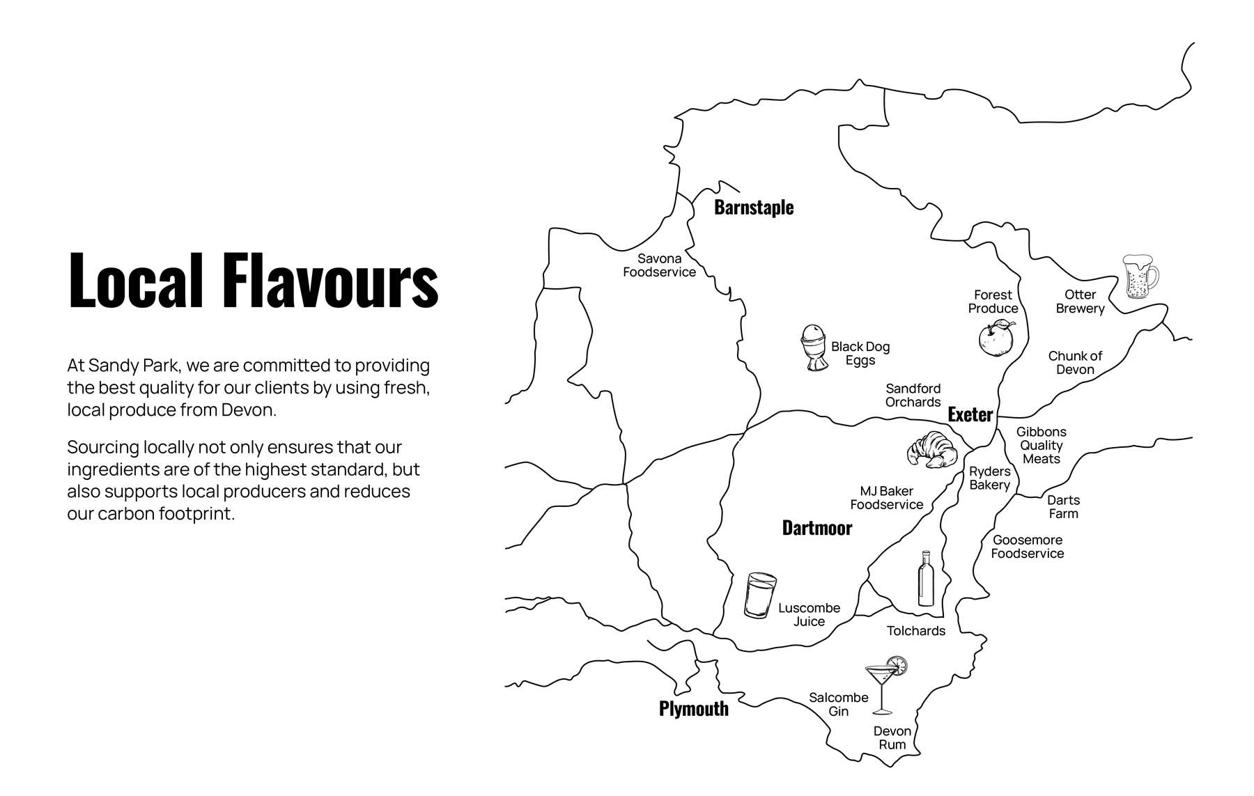 Menus | Sandy Park Exeter, Devon